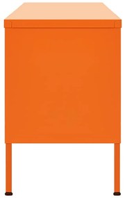 TV skříňka Grain - ocel - 105x35x50 cm | oranžová