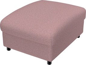 Potah na podnožku Vimle barva růžová látka pletený vzor