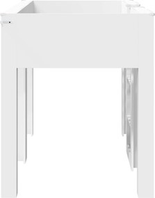 Patrová postel pro děti Bílá 75 x 190 cm Kompozitní dřevo 3410467