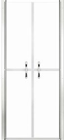 vidaXL Sprchové dveře čiré ESG (83–86) x 190 cm [148781] Barva: Černá