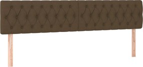Box spring postel s matrací tmavě hnědá 180x200 cm textil 3140316