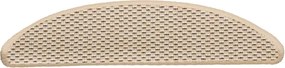 Samolepicí nášlapy na schody sisal 15 ks 56 x 17 x 3 cm berber 326869