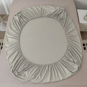 Prostěradlo z mikrovlákna MICROVELLE světle šedé 90x200 cm