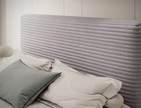 Kontinentální postel  Alamito 120x200, šedá (modulo 03)