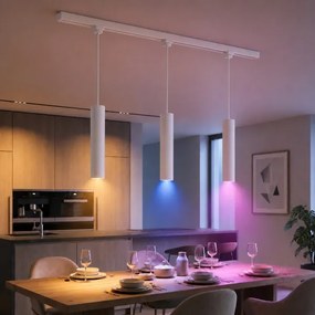 Philips - LED Stm. lustr na lanku v lišt syst EASYLINK 3xGU10/4,7W/230V 1m bílá