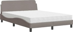 Postel s matrací Dover taupe 120 x 200 cm textil 3208368