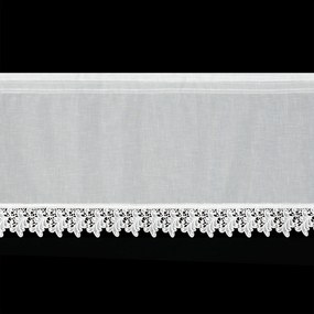 KRÁTKÁ ZÁCLONA NA PÁSCE MARTINA 150X40 CM BÍLÁ