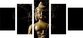 5-dílný obraz socha Buddhy Varianta: 100x50