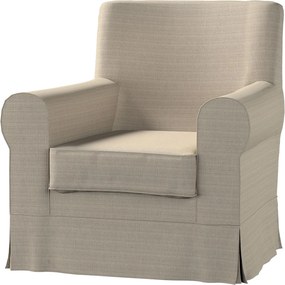 Potah na křeslo IKEA Ektorp Jennylund barva béžová látka pletený vzor