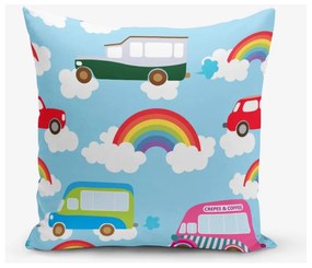 Povlak na polštář s příměsí bavlny Minimalist Cushion Covers Rainbow, 45 x 45 cm