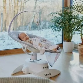 LIONELO Kojenecké lehátko Iris Grey Concrete / od narození