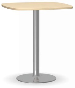 Konferenční stolek FILIP II, 660x660 mm, chromovaná podnož, deska buk