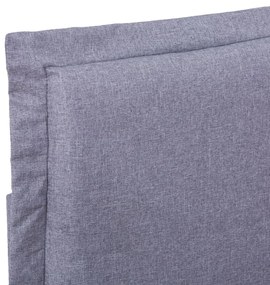 vidaXL Rám postele světle šedý textil 140 x 200 cm