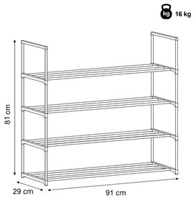 Autronic Botník GD-406 BK Barva: Černá