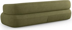 Zelená pohovka z textilie bouclé 200 cm Jenny – Micadoni