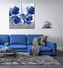 Obraz modrý květ Velikost (šířka x výška): 40x40 cm