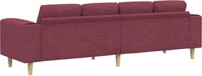 Pohovka do obývacího pokoje Víno Červené 250 x 77 x 76 cm 3335084