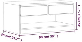 Konferenční stolek, masivní dub, přírodní, NoBi VILAR