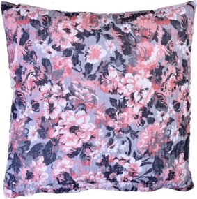 Bellatex Povláček krepový 40x40 cm Jiřina lososová, šedá