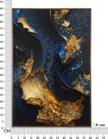 Obraz Andromeda B 60x90 cm modrý/zlatý