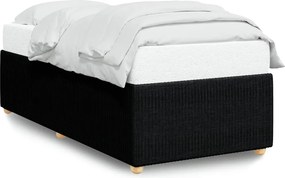 Rám postele bez matrace černý 100 x 200 cm textil 3284916