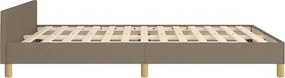 Rám postele bez matrace taupe 140 x 200 cm textil 3125061