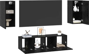 Sestava TV skříněk Černý dub Kompozitní dřevo 3393463