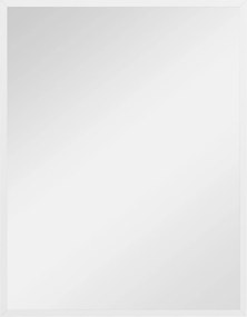 HOMCOM Obdélníkové Zrcadlo Koupelnové Zrcadlo 70x90 cm Dekorativní Zrcadlo pro Obývací Pokoj, Předsíň, Chodbu Horizontálně nebo Vertikálně Bílé | Aoso