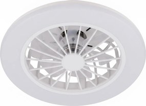 Brilo - LED Stmívatelný stropní ventilátor PAFO LED/24W/230V 3000-6500K bílá+DO