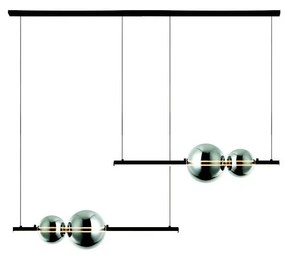 Zambelis | Zambelis 22234 - LED Stmívatelný lustr na lanku LED/22W/230V černá | UN0867