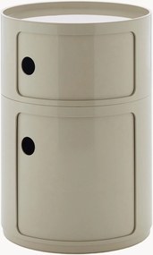 Designový odkládací stolek Componibili, 2 moduly, V 62 cm
