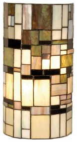 Nástěnná lampa Tiffany Blocked - 20*11*36 cm 2x E14 / Max 40W