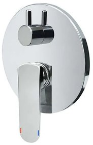 Mereo, Sprchová podomítková baterie s trojcestným přepínačem, Mada, Mbox, kulatý kryt, chrom CBQ60157MA