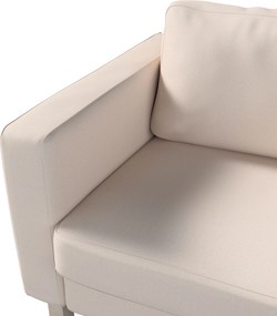 Potah na pohovku IKEA Karlstad, 3-místná, rozkládací barva růžová látka pletený vzor