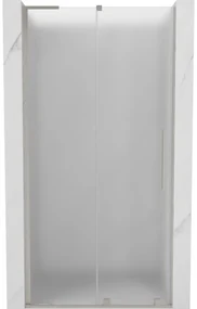 Mexen Velar L, posuvné sprchové dveře do otvoru 100 cm, 8mm sklo námraza, broušená ocel, 871-100-003-31-97