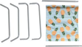 Skládací plážové lehátko SAND PINEAPPLE, barevné