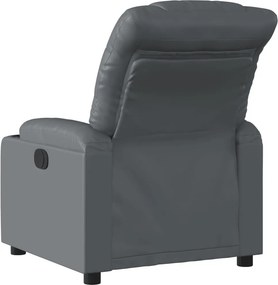 Elektrické polohovací křeslo šedé umělá kůže 3206588