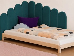 Nástěnný čalouněný panel VELVET ve tvaru oblouku Zvolte barvu: Béžová, Zvolte rozměr: 30x70 cm, Uchycení na zeď: Bez uchycení (možnost použití lepidla)