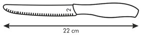 Nůž svačinový SONIC 12 cm, 6 ks