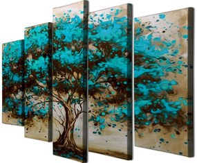 Vícedílný obraz BLUE TREE 105x70 cm