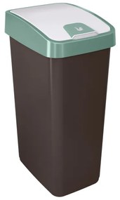 KEEEPER Odpadkový koš s houpacím víkem - MAGNE, velký Barva: zelená