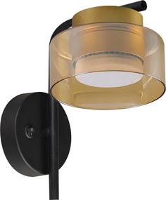 Brilagi - Nástěnná lampa AURA LUX 1xGX53/30W/230V černá/zlatá