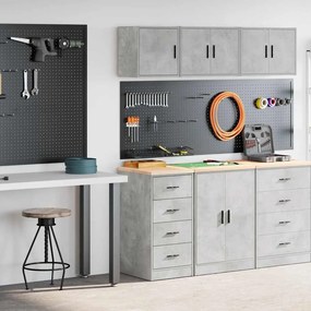 Garážové skříně 2 ks Beton Grey kompozitní dřevo 3328326
