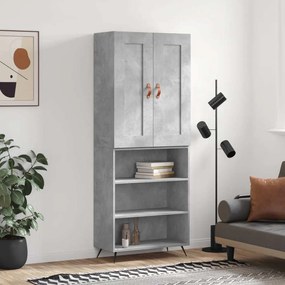 vidaXL Skříň highboard 69,5 x 34 x 180 cm kompozitní dřevo [3200042] Barva: Betonová šedá