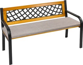 Bellatex Sedák na lavici hladký Hnědá 40x140 cm