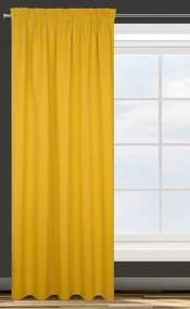 ZATEMŇOVACÍ ZÁVĚS NA PÁSCE PARISA 135X270 CM HOŘČICOVÁ