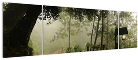Obraz ranní mlhy (170x50 cm)
