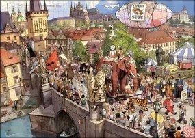HEYE Puzzle Pouliční průvod / 2000 dílků / 97 × 69 cm