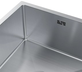 Erga HD, 1-komorový ocelový dřez 470x450x210 mm, ocelová, ERG-MLS-HD4745
