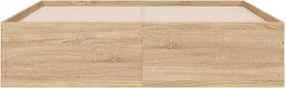 Rám postele se zásuvkami dub sonoma 135x190 cm kompozitní dřevo 3207310